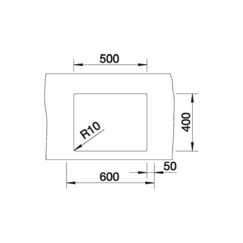 Blanco Claron 500-U Durinox Dark Steel Sink - 527834