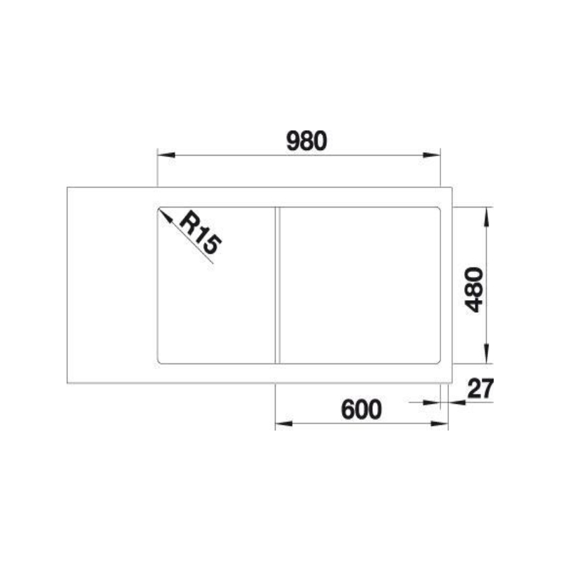 Blanco Classimo XL 6s-IF St/Steel Brushed Finish - 525327