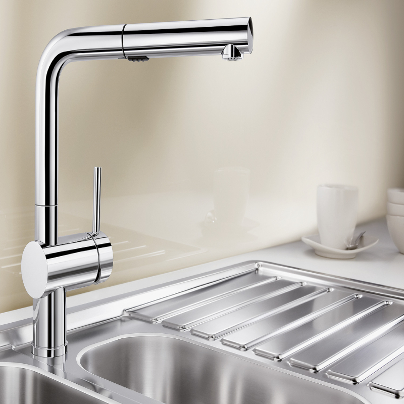 Blanco Linus-S Vario Chrome Kitchen Tap - 518406