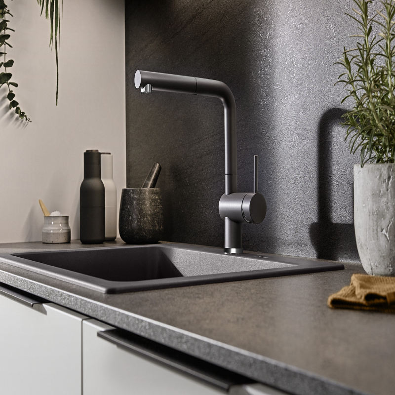Blanco Linus-S Silgranit High Pressure Tap - 287x266mm
