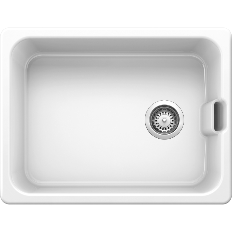 Blanco Belfast Ceramic Crystal White Gloss Sink - 518497