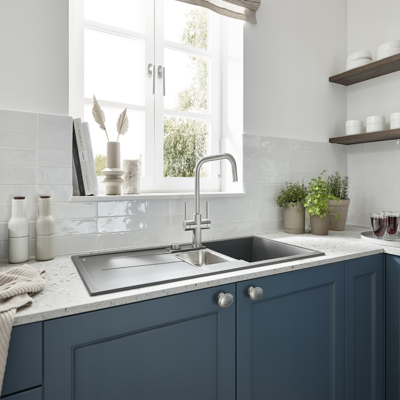 Blanco Jandora Twin Brushed Stainless Steel - 526704