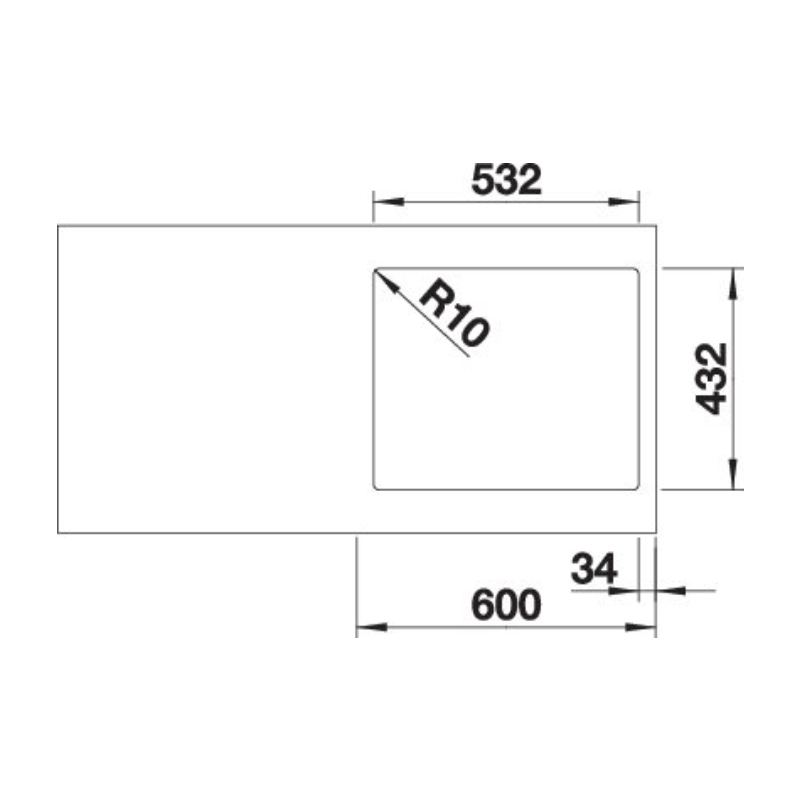 Blanco Subline 500-IF Steel Frame Silgranit Kitchen Sink