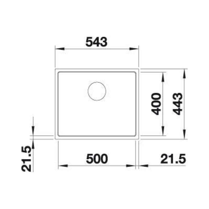Blanco Subline 500-IF Steel Frame Silgranit Kitchen Sink