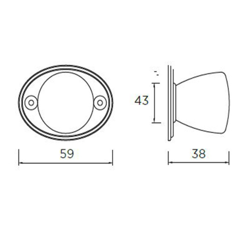 Yeadon Knob - K1000 PWS Kitchen Handles - HiF Kitchens