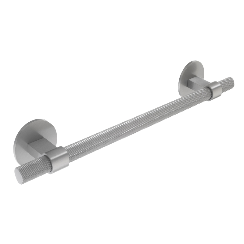 Knurled Bar Handle With Round Backplates - H1126257B383