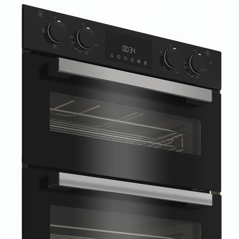 Hotpoint DUH 10D B Built Under Elec Fan Double Oven - Black