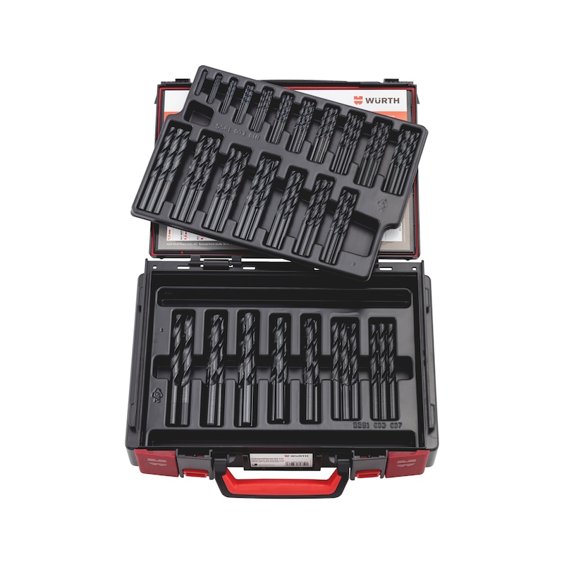 Twist Drill Bit Assortment HSS DIN 338 Type RN 118° 170 pcs.